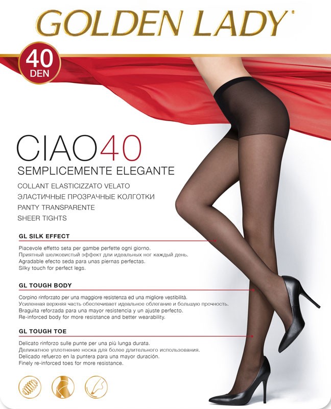 Collant velato Golden lady ciao 40 den 10 paia | Intimorosa