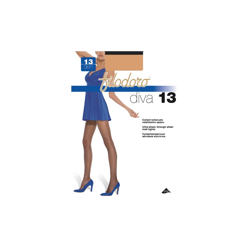 Collant tutto nudo velatissimo Filodoro Diva 13 den opaco 6 paia ...