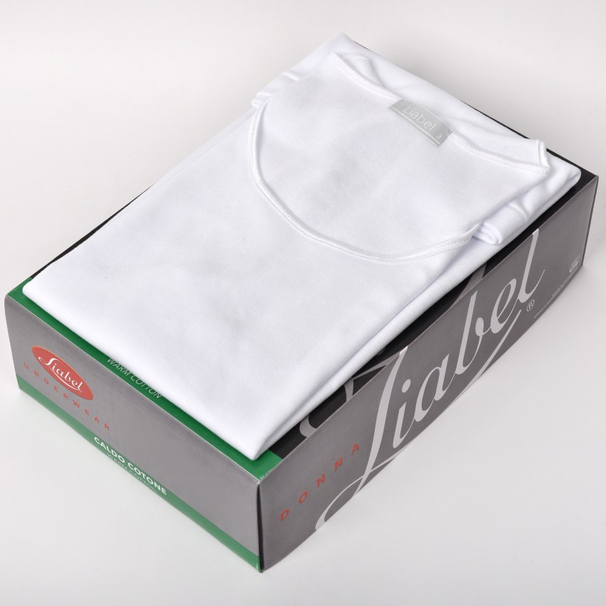 Canotta donna Liabel spalla larga 100% caldo cotone 0282816 | Intimorosa