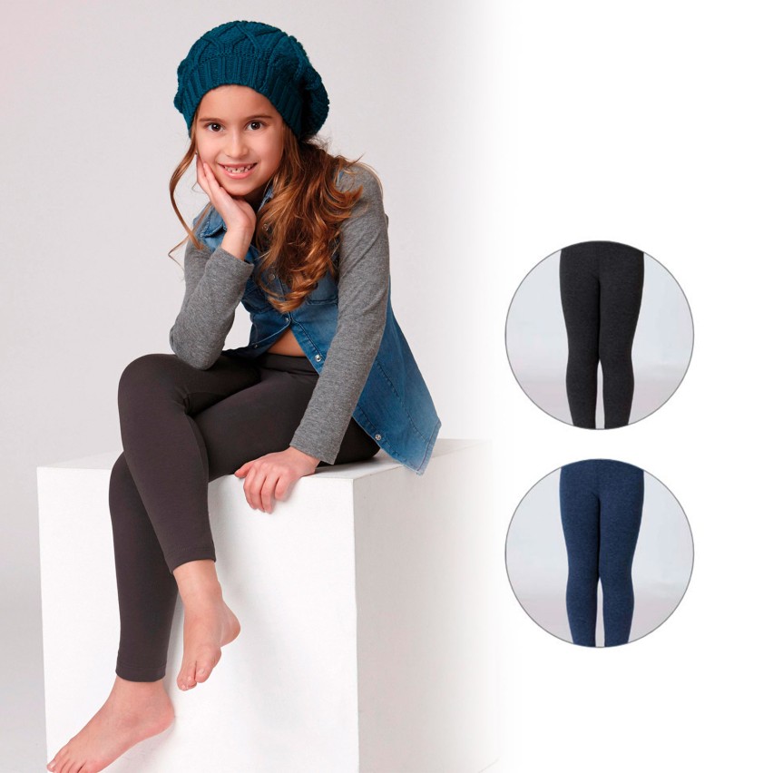 Leggings bambina Jadea 264 caldo cotone elasticizzato | Intimorosa