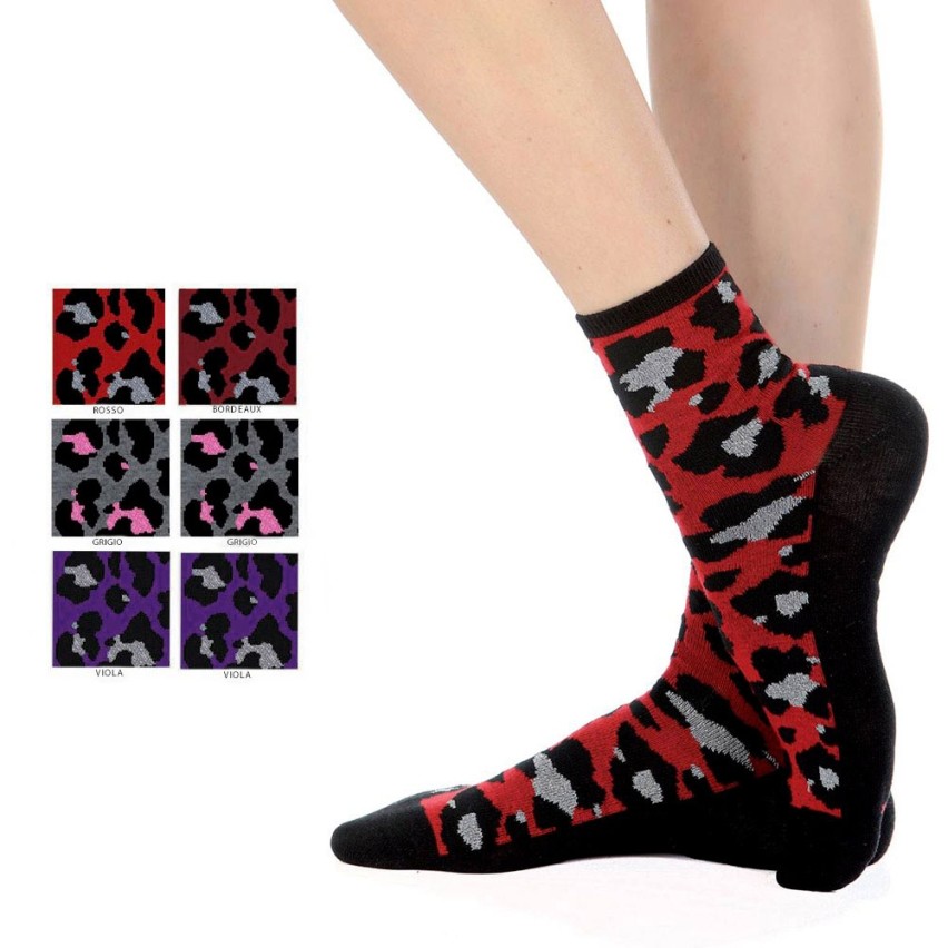 Calze donna Meritex 3512 maculate caldo cotone 6 paia | Intimorosa