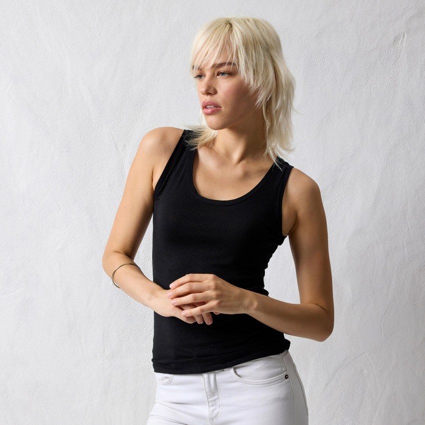 Canotta Donna in modal e lino Jadea 4631