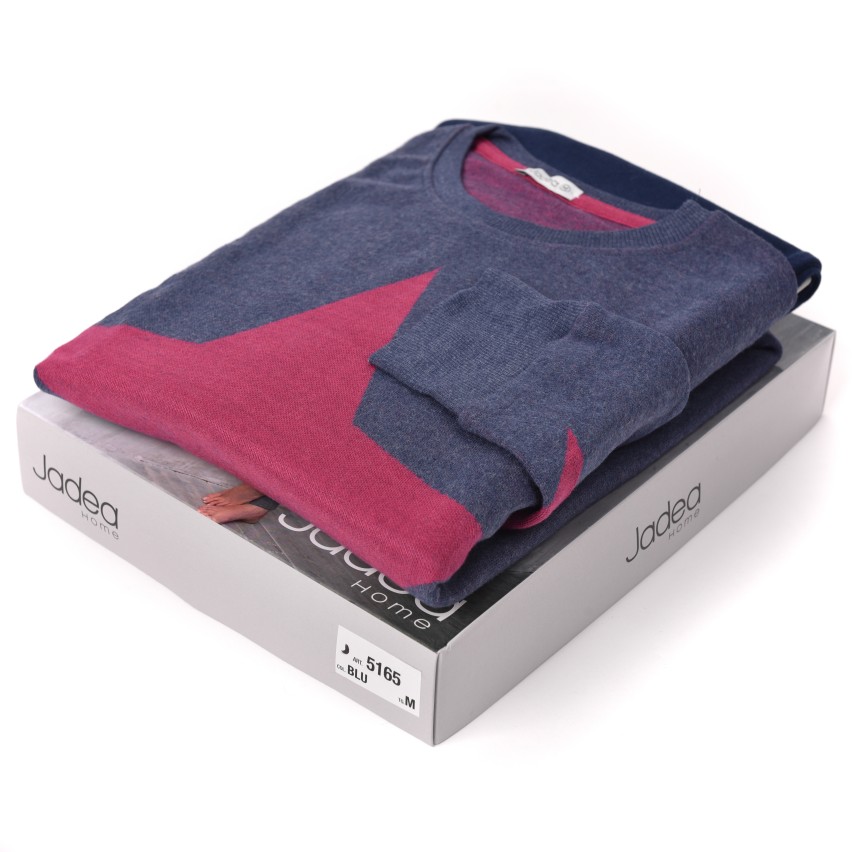 Pigiama donna invernale stella blu Jadea 5165 | Intimorosa