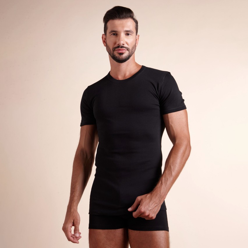 Maglie caldo cotone Snelly uomo girocollo 3 pezzi 7010 | Intimorosa