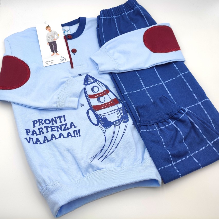 Pigiama Gary Bambino H20050 felpato | Intimorosa