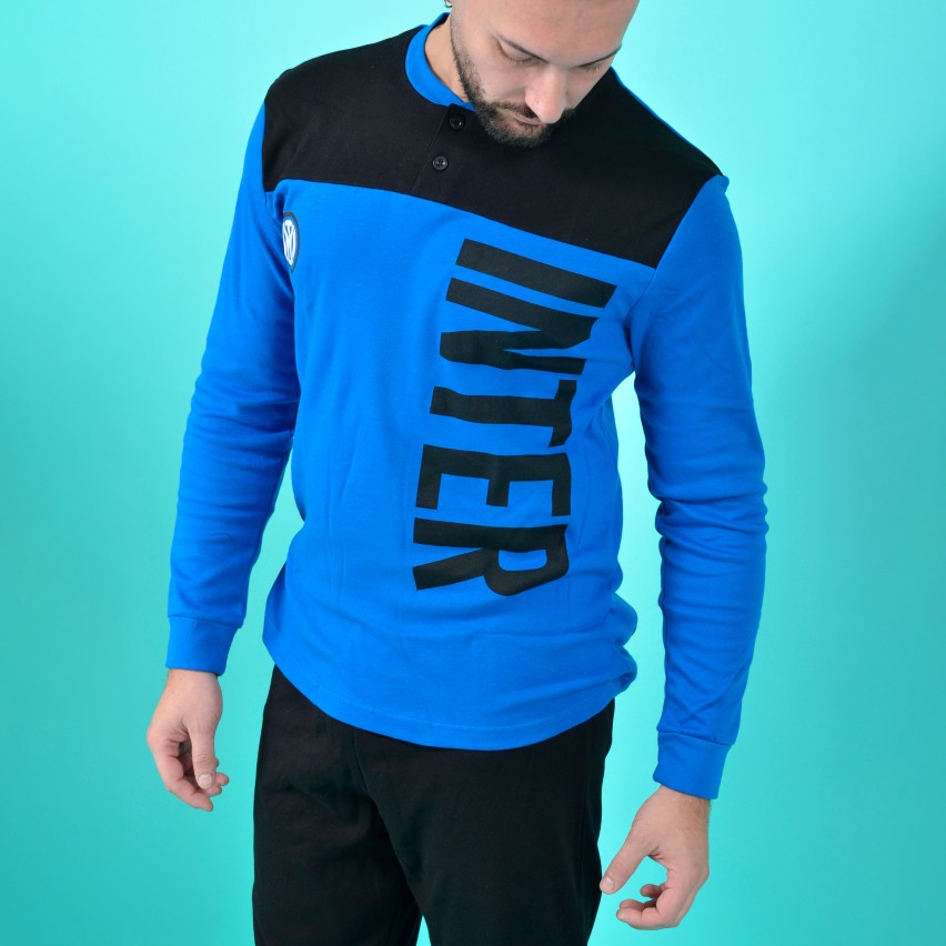 Pigiama uomo Inter B2IN14131 caldo cotone interlock royale | Intimorosa