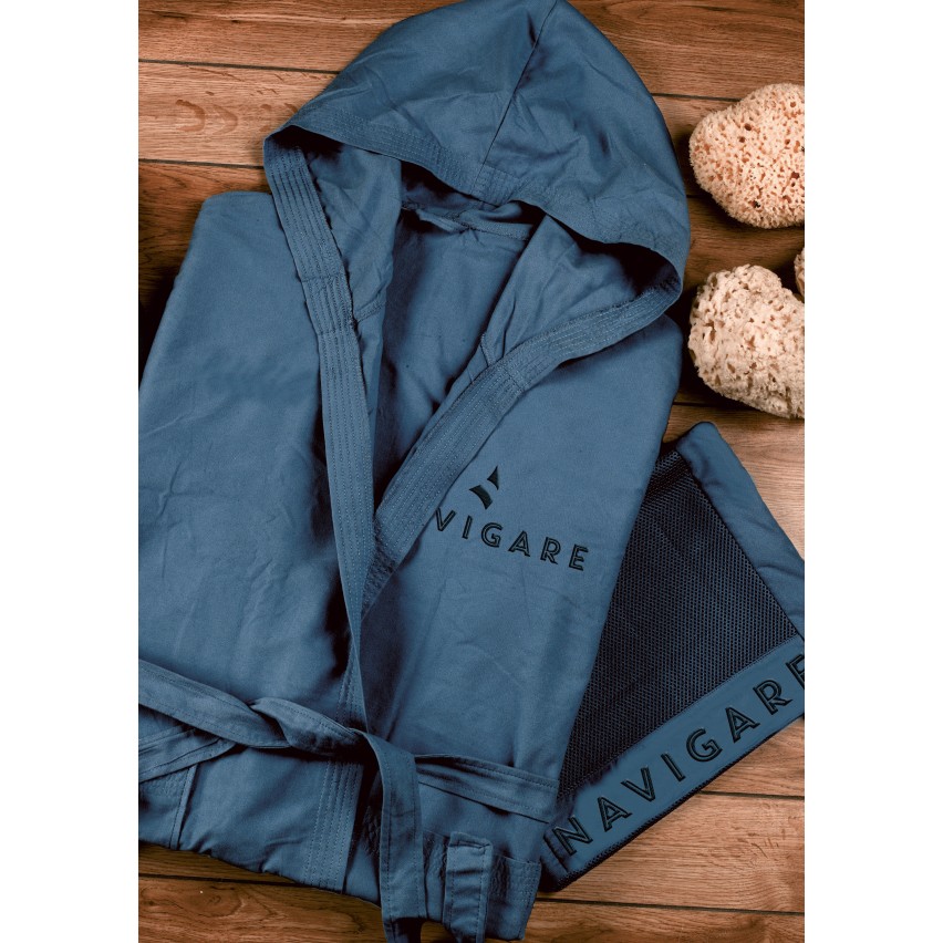 Accappatoio in microfibra Navigare tinta unita