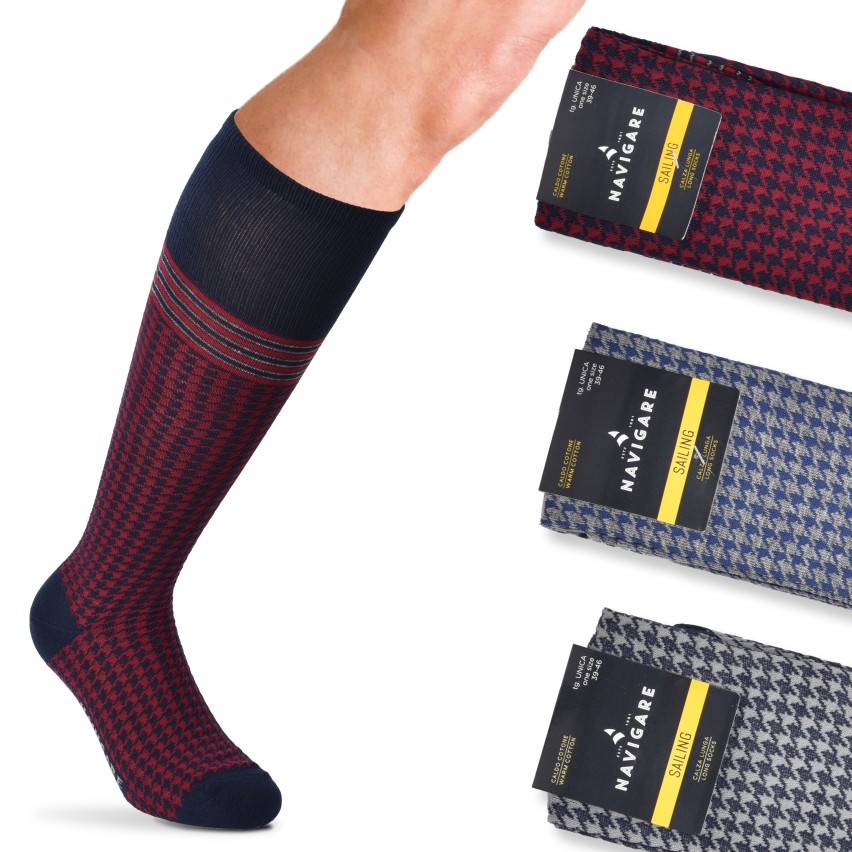 Calze lunghe uomo caldo cotone Navigare B2MS016 3 pz var. A | Intimorosa