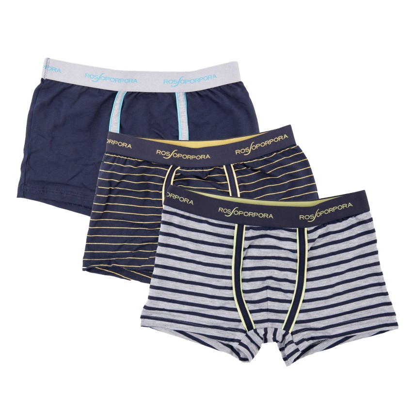 Boxer uomo moda fantasia Rossoporpora ub1496 assortiti 3 pezzi | Intimorosa