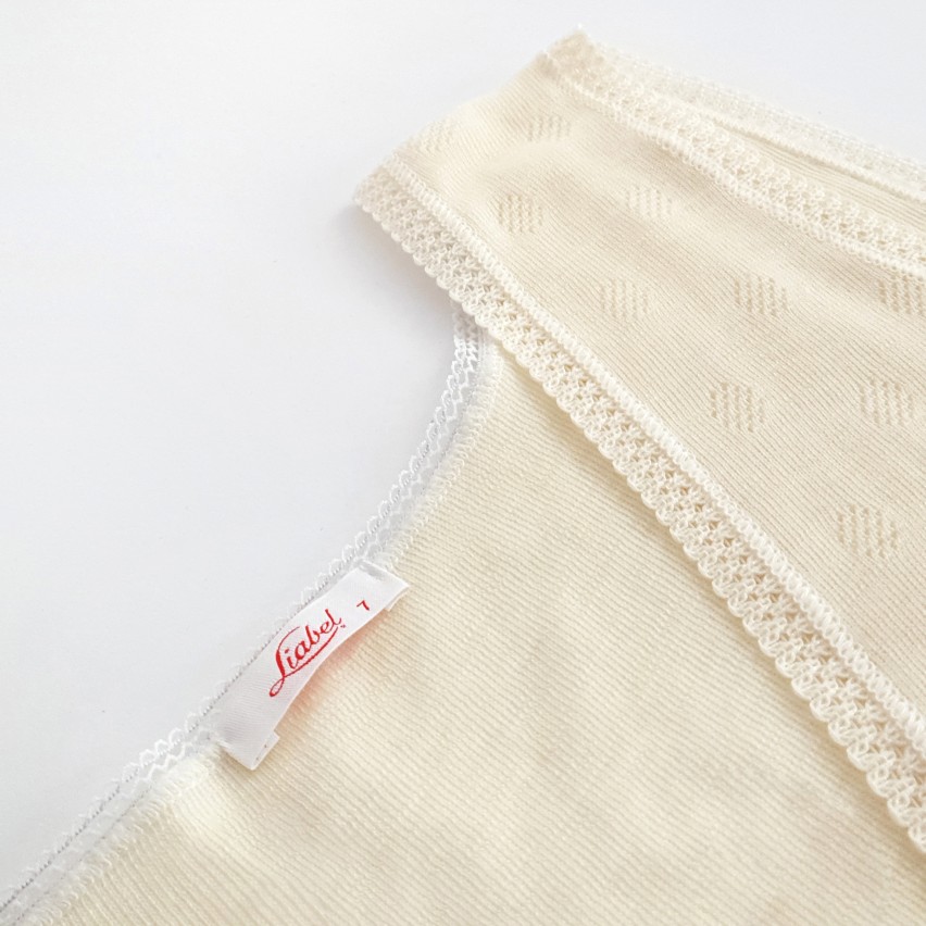 Canottiera donna forma seno Liabel 016736 spalla larga misto lana ...