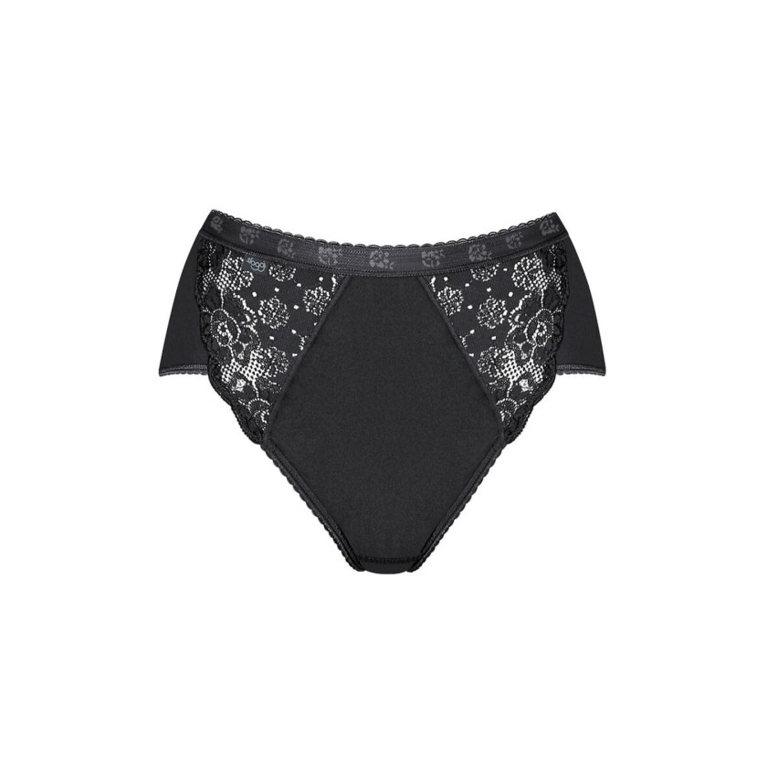 Slip donna sloggi chic midi cotone e pizzo 4 pezzi | Intimorosa