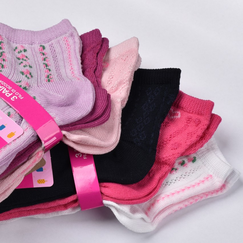 Meritex Calzini corti Bambina 7579 in cotone 6 paia | Intimorosa