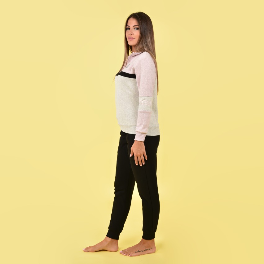 Pigiama donna Kappa KWW 22252 stile tuta cotone felpato | Intimorosa