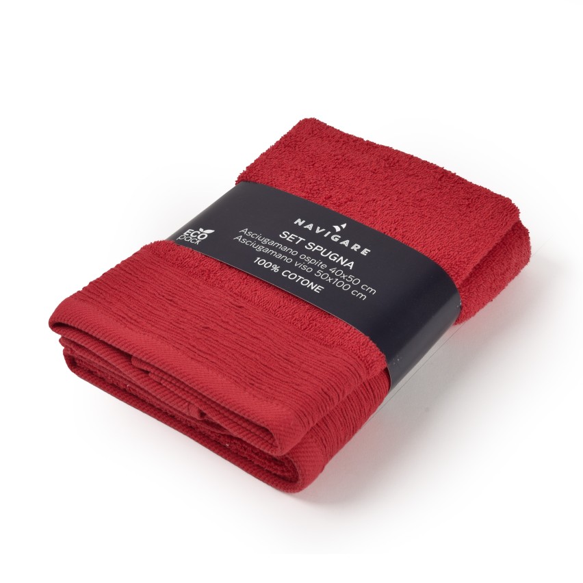 Set asciugamani 1+1 Navigare spugna 100%cotone