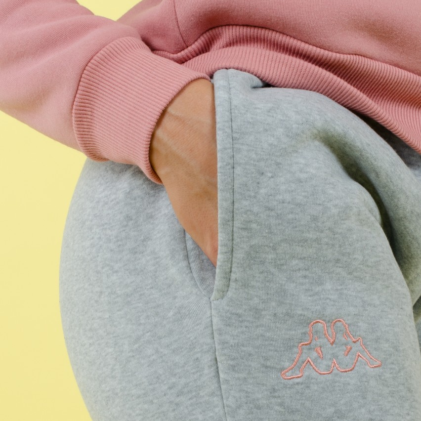 Pigiama donna Kappa KWW22250 stile tuta felpata rosa | Intimorosa