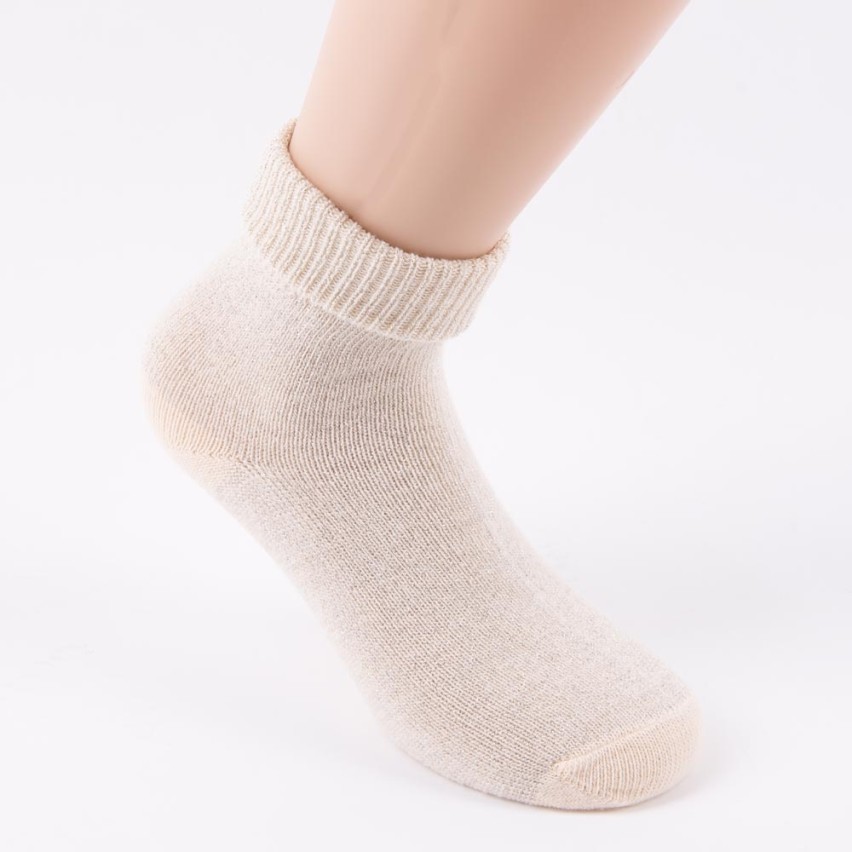 Calze donna invernali calde morbide beige laminate argento | Intimorosa