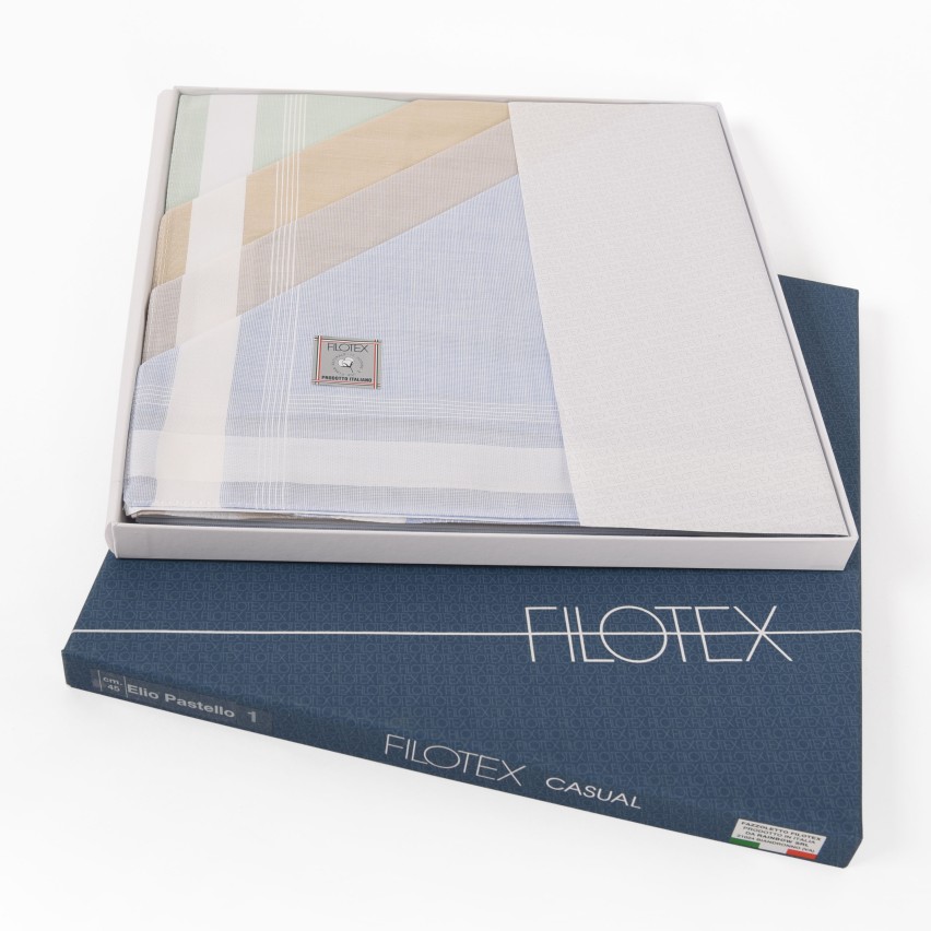 Fazzoletti in Cotone Made in Italy pastello Filotex Elio pastello 1 set ...