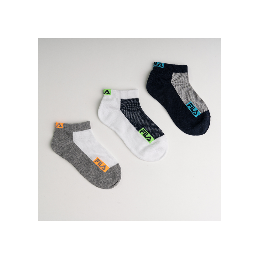 Fantasmini bambino Fila F1320D multicolor cotone 3 paia | Intimorosa