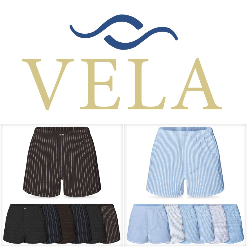 Boxer uomo Vela Firenze in 100% cotone set x6