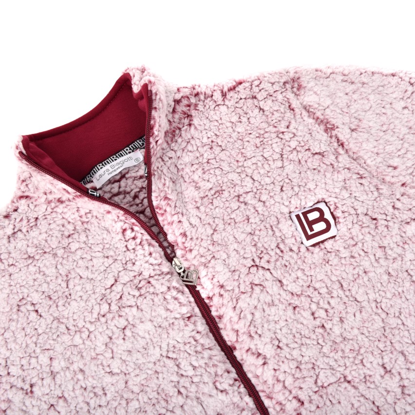 Giacca donna invernale pile sherpa Laura Biagiotti BPJ96592B bordeaux ...