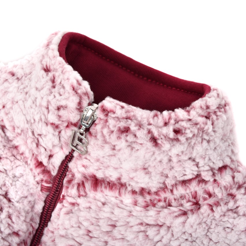 Giacca donna invernale pile sherpa Laura Biagiotti BPJ96592B bordeaux ...