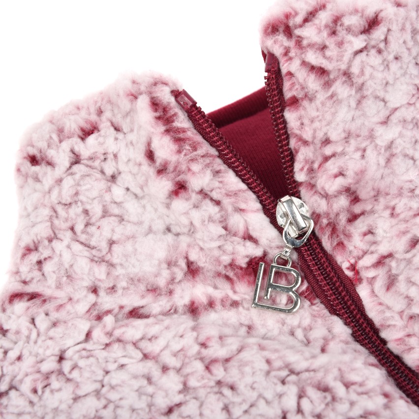 Giacca donna invernale pile sherpa Laura Biagiotti BPJ96592B bordeaux ...