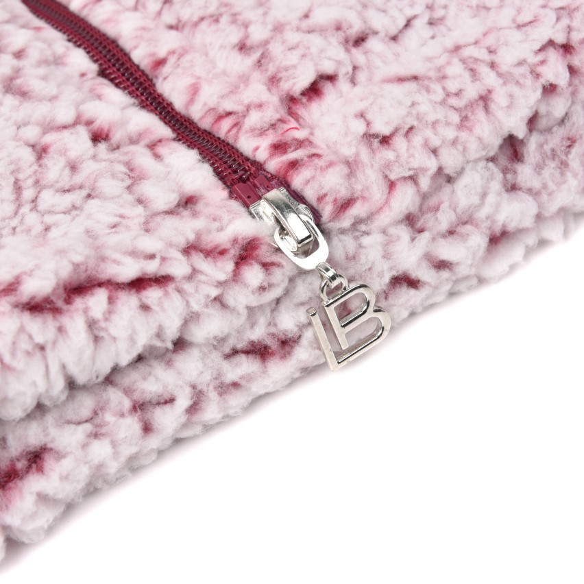 Giacca donna invernale pile sherpa Laura Biagiotti BPJ96592B bordeaux ...