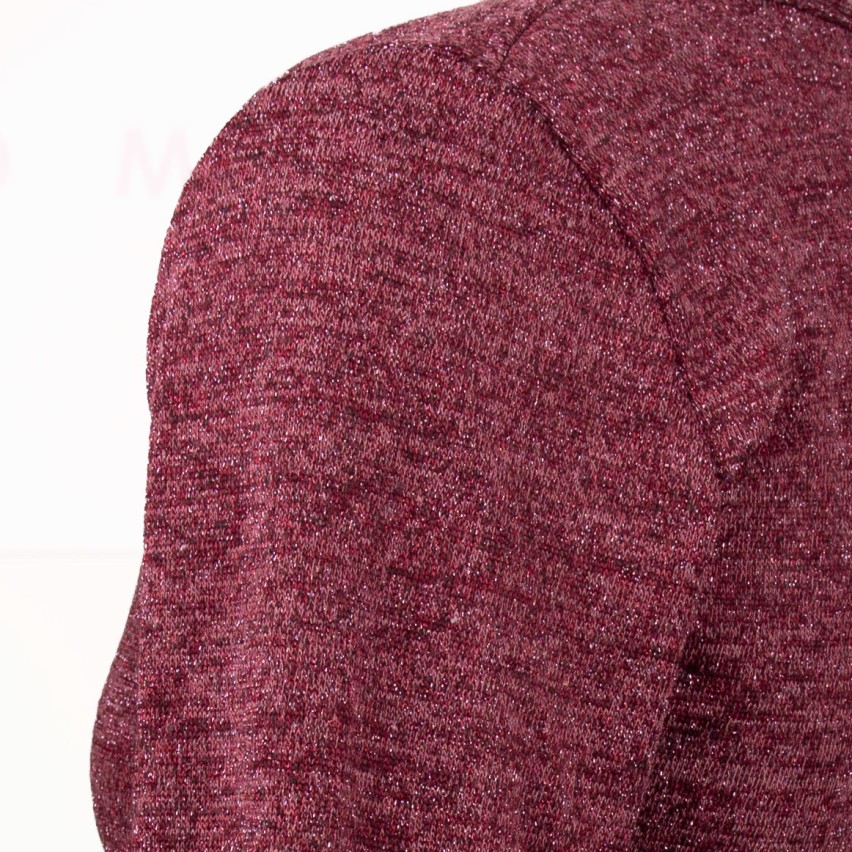 Maglia moda Biancaluna Kissimo GL11 laminata scollo incrociato | Intimorosa