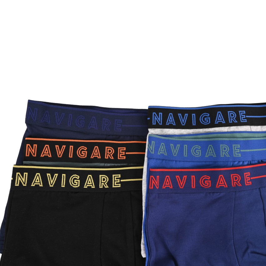 Boxer uomo Navigare B212224Z con elastico logato 6 pezzi | Intimorosa