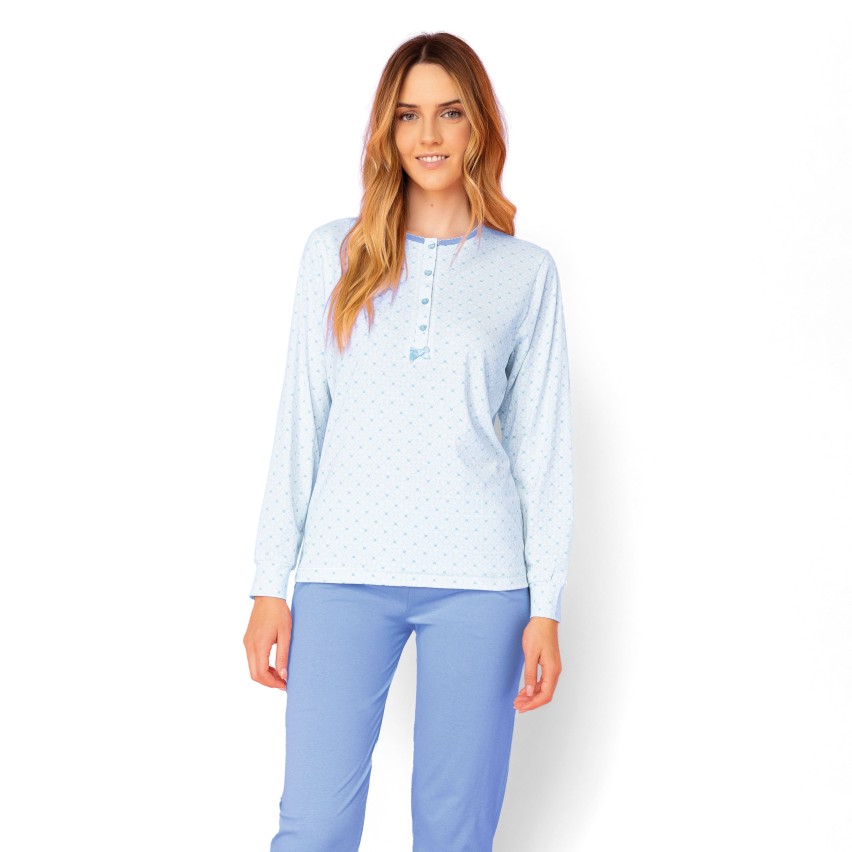 Pigiama donna Irge IRL1992 100% cotone cuori