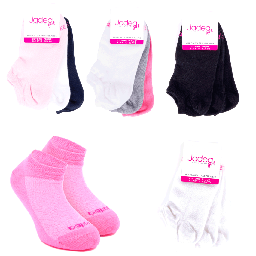 Mini calze bambina Jadea Gmc-jb001 cotone 6 pz | Intimorosa