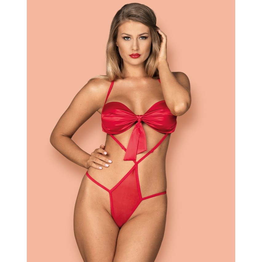 Body sexy Obsessive Giftella teddy rosso | Intimorosa