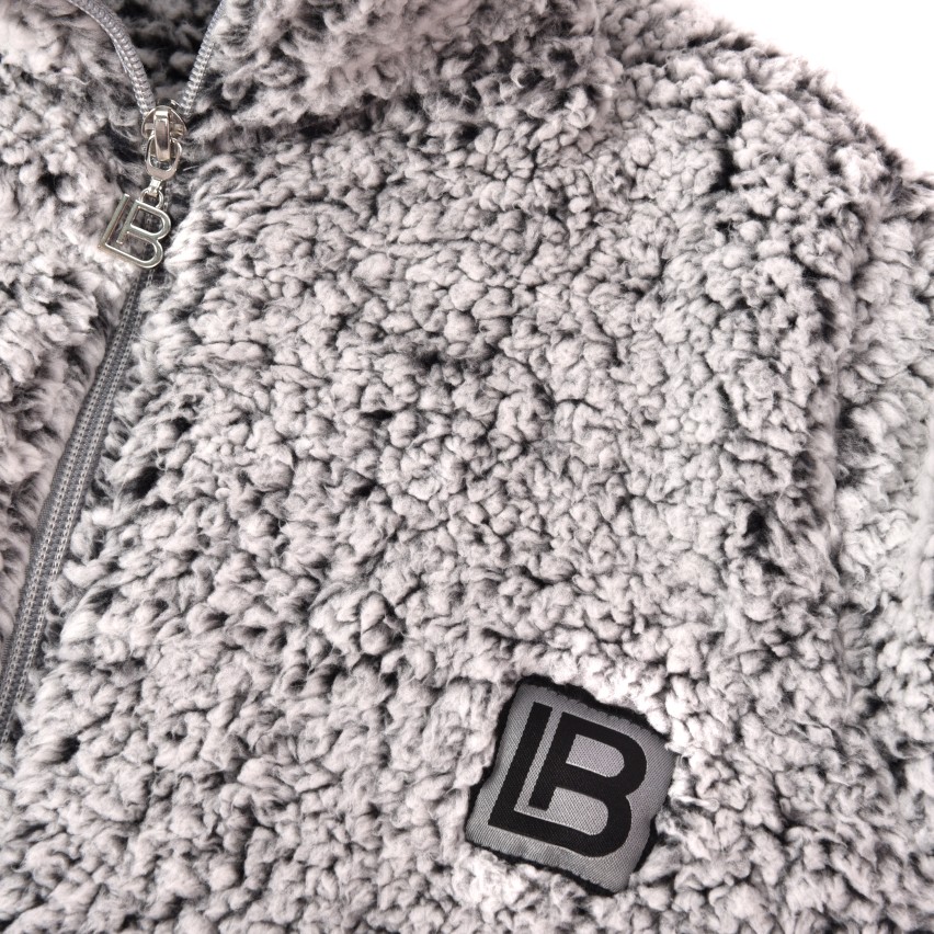 Giacca donna invernale pile sherpa Laura Biagiotti BPJ96592B grigio ...