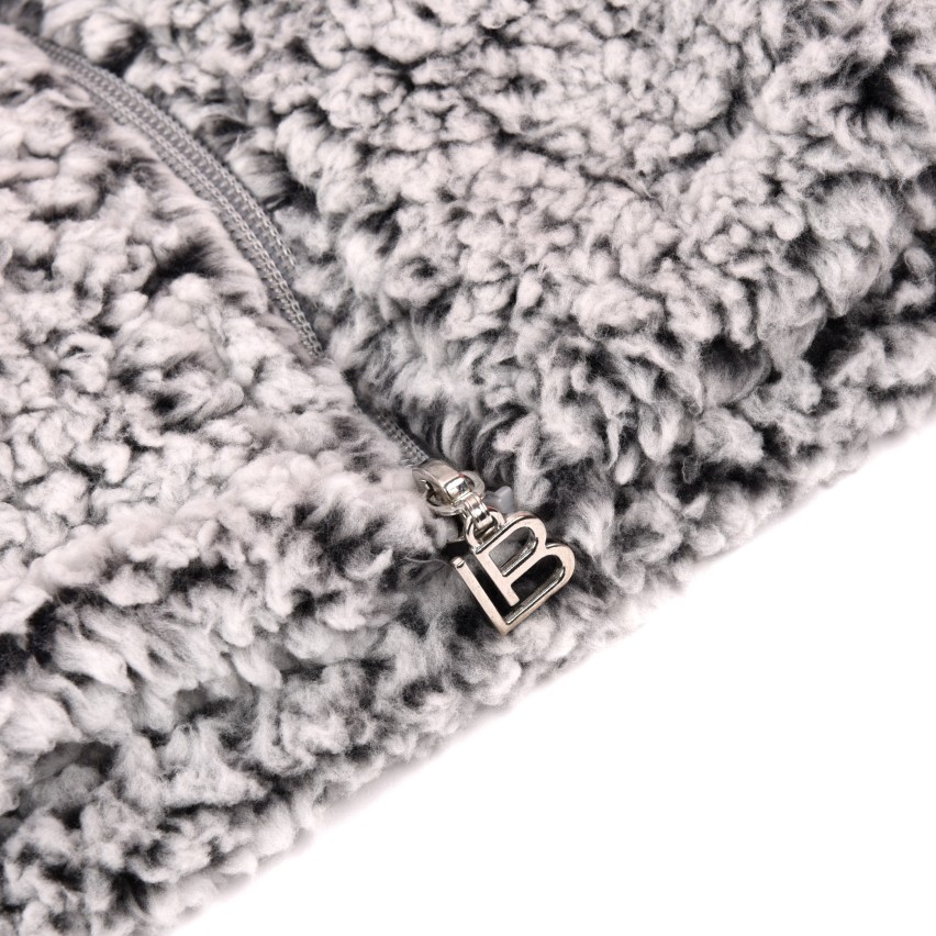 Giacca donna invernale pile sherpa Laura Biagiotti BPJ96592B grigio ...