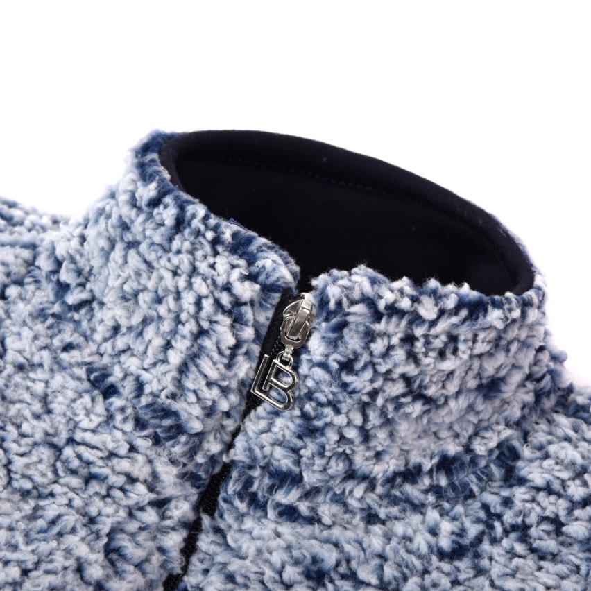 Giacca donna invernale pile sherpa Laura Biagiotti BPJ96592B blu ...