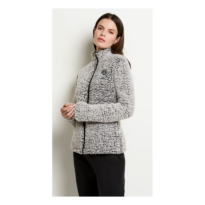 Giacca donna invernale pile sherpa Laura Biagiotti BPJ96592B grigio ...