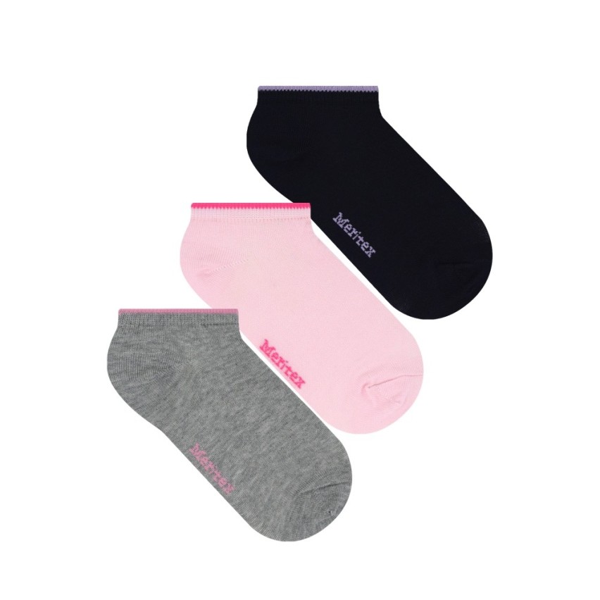 Calzini bambina corti Meritex 729 assortiti cotone 6 paia | Intimorosa