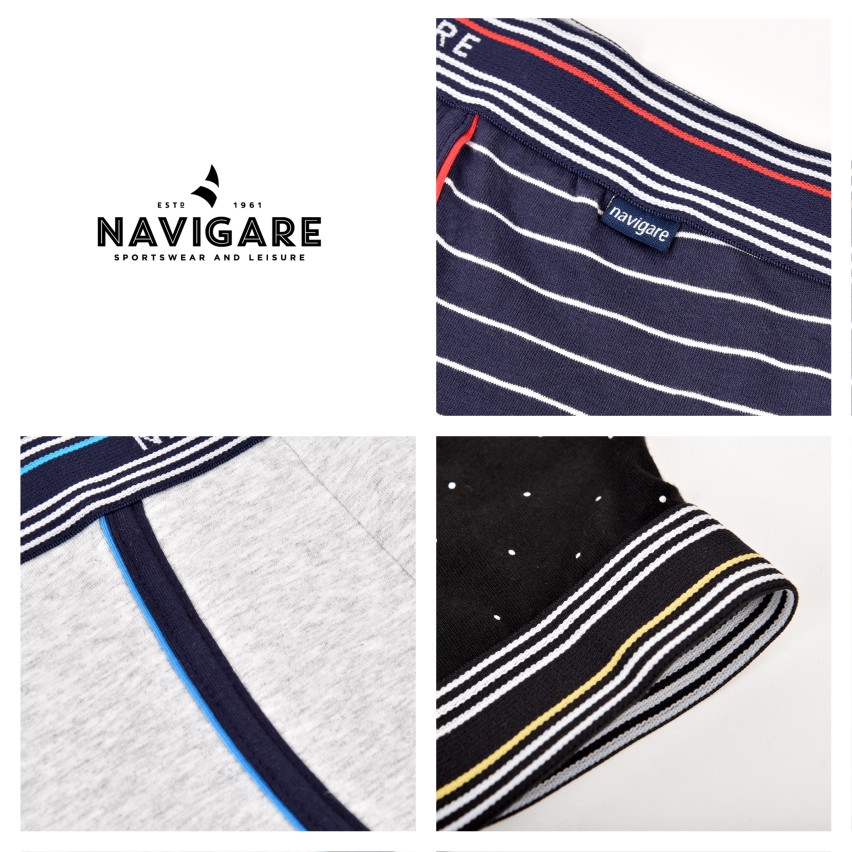 Boxer Navigare Uomo B21214Z elastico logato 3 pezzi