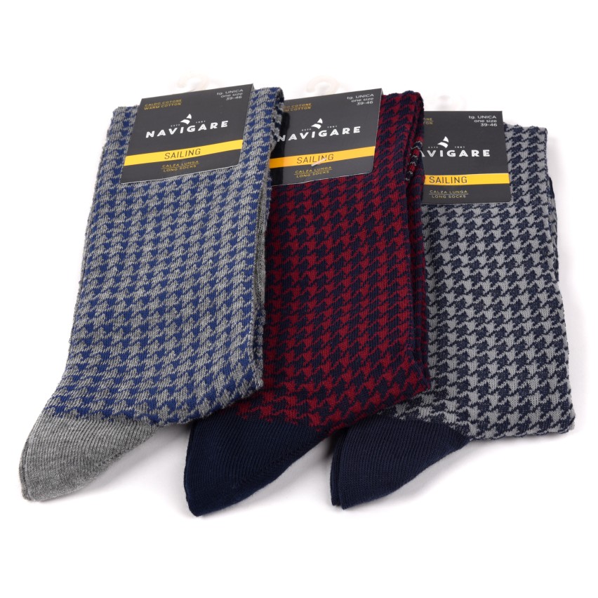 Calze lunghe uomo caldo cotone Navigare B2MS016 3 pz var. A | Intimorosa