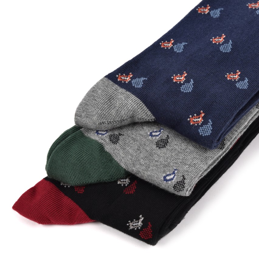 Calze lunghe uomo caldo cotone Navigare B2MW016 3 pz var. A | Intimorosa