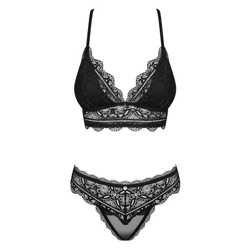 Completino intimo 2 pcs set sexy in pizzo Obsessive Renelia