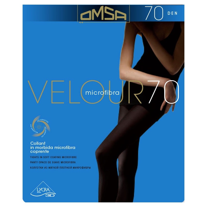 Collant microfibra Omsa velour coprente 70 den 5 paia | Intimorosa
