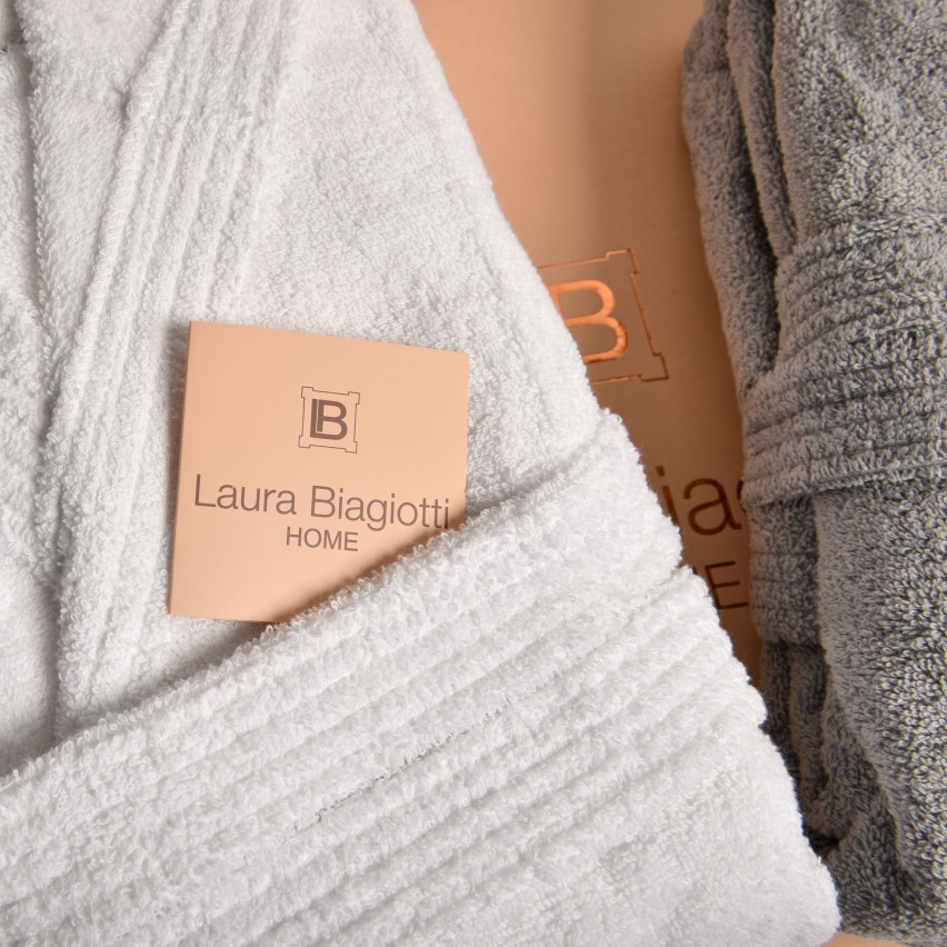Completo bagno accappatoio + set asciugamani + telo Laura Biagiotti 7 pz | Intimorosa