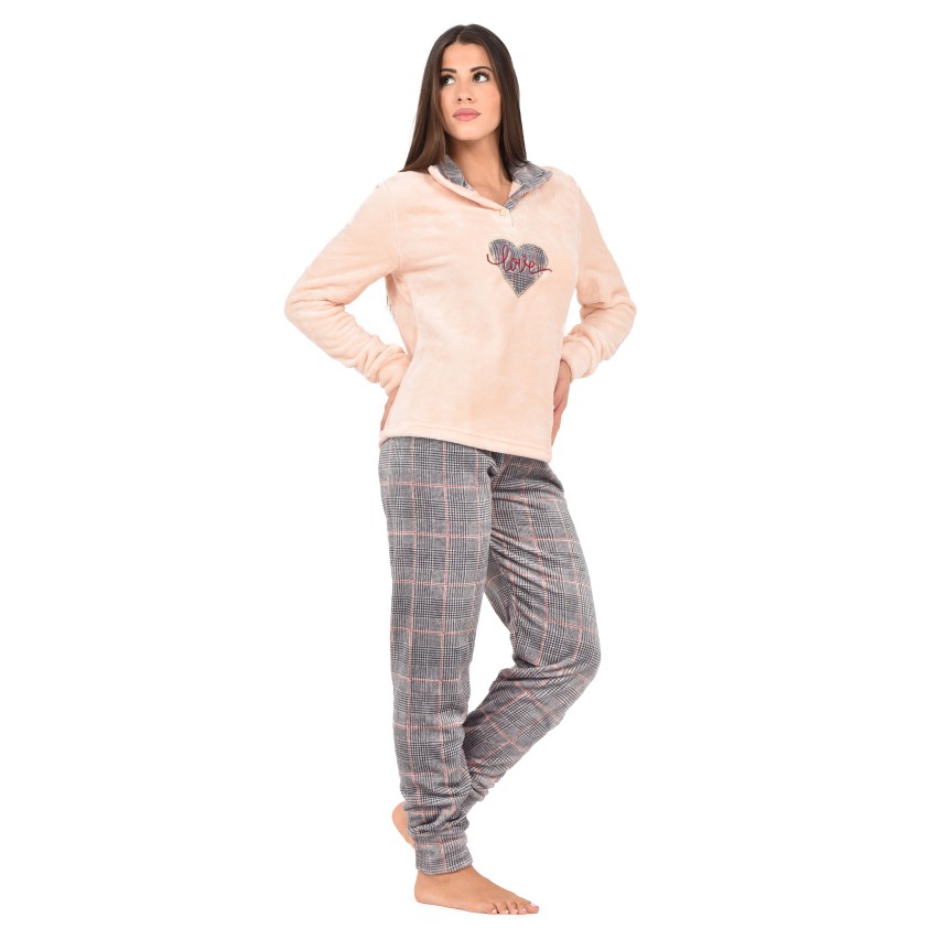 Pigiama donna caldo soffice flannel Irge 1940