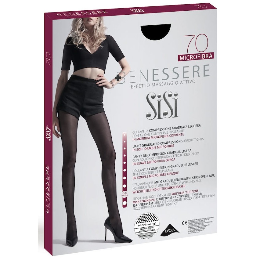 Collant Sisi Benessere Microfibra 70 a compressione graduata leggera | Intimorosa