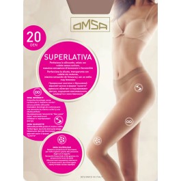 Collant senza cuciture Omsa Superlativa 20denari velato 5 paia | Intimorosa