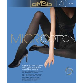 Collant caldo cotone Omsa micro & cotton 140 den 5 paia | Intimorosa